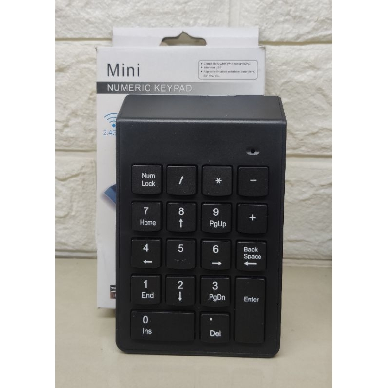 Jual Keyboard Numeric Keypad Mini Numpad 2.4G Wireless | Shopee Indonesia