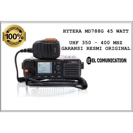 Jual RIG Hytera MD788G UHF 350 GPS Analog Digital 45W Gransi Radio MD788 | Shopee Indonesia