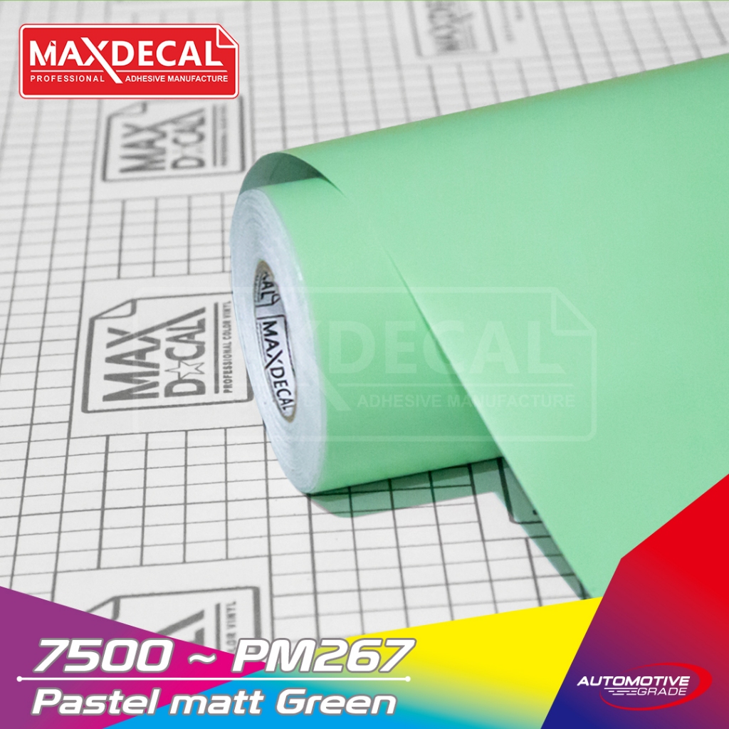 Jual Sticker Maxdecal 7500 PM267 Pastel Matt Green Vinyl Permeter ...