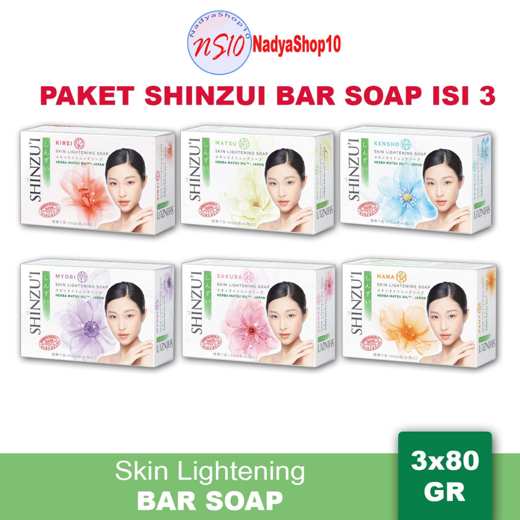 Jual [PAKET ISI 3] Shinzui Sabun Batang 80g | Shopee Indonesia