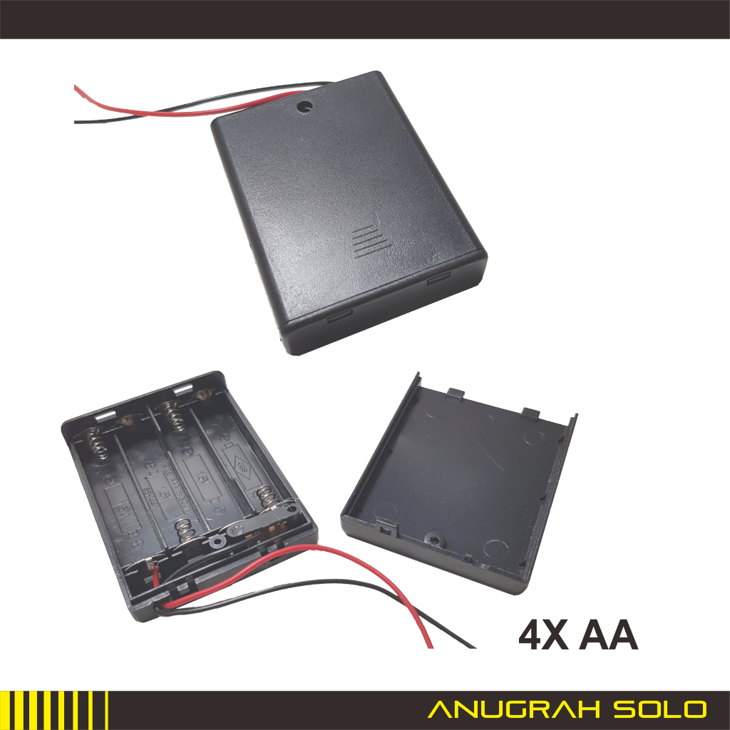 Jual Box Batere Battery Holder Tempat Baterai 2XAA 2XAAA 2X18650 9V ...