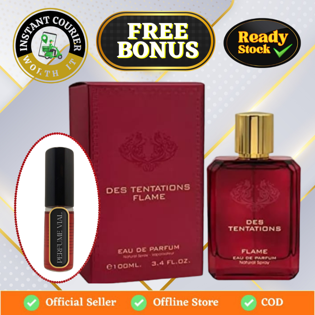 Jual Des Tentations Flame | Fragrance World Perfumes 100 ml EDP ...