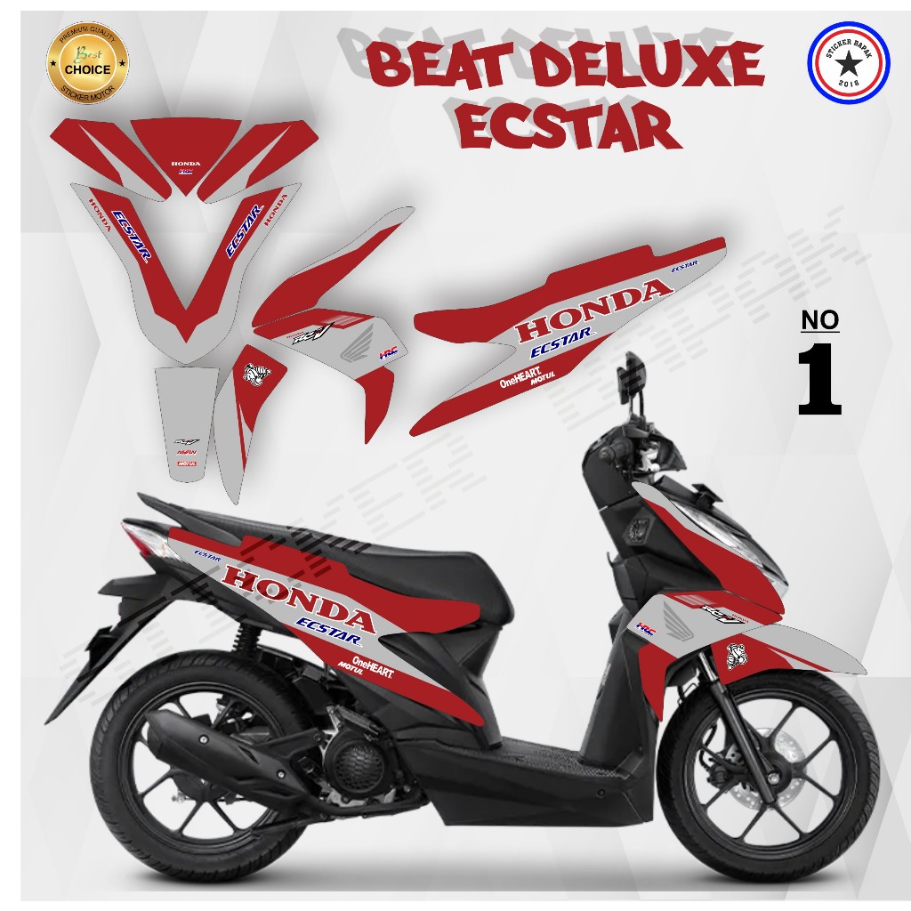 Jual Stiker Motor Beat Deluxe Variasi Ecstar Full Body sticker honda ...