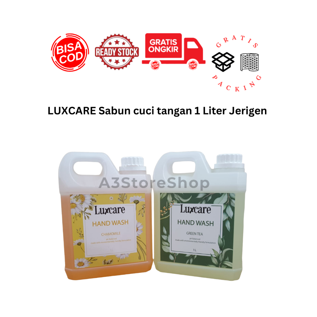 Jual Sabun cuci tangan LUXCARE 1 Liter Hand soap COD | Shopee Indonesia