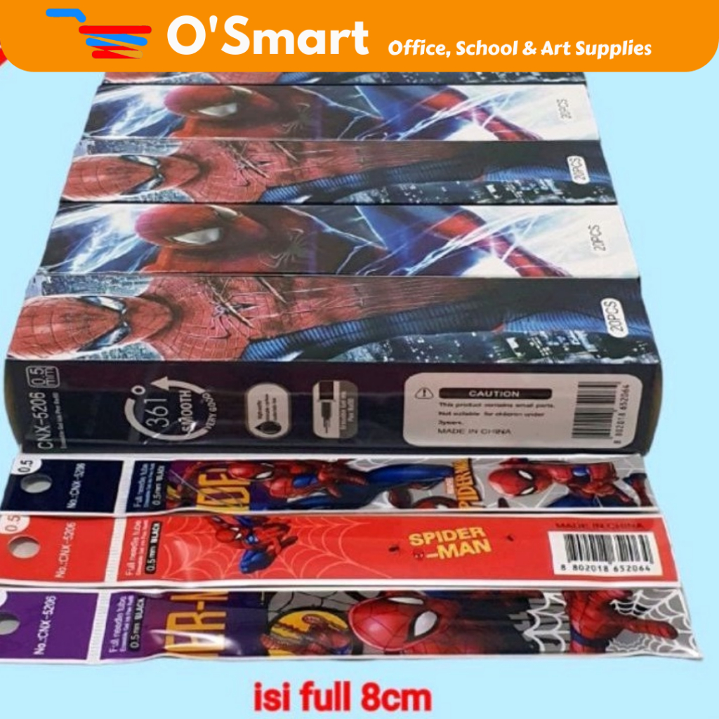 Jual CARINEX Refill Gel Pen Carinex CNX-5206/5200/5201 (1 Kotak Isi 20 ...