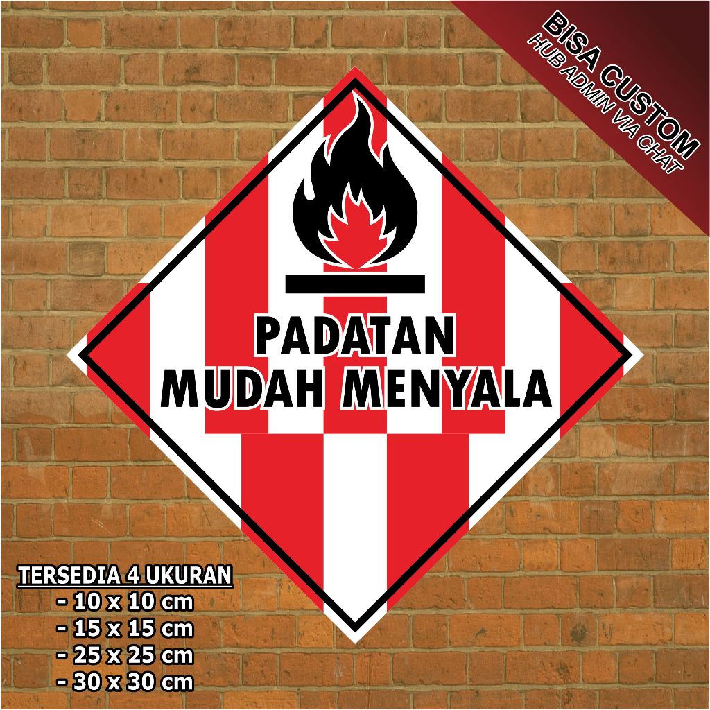 Jual Stiker Label Tanda Simbol Limbah B3 Stiker Bahan Berbahaya dan ...