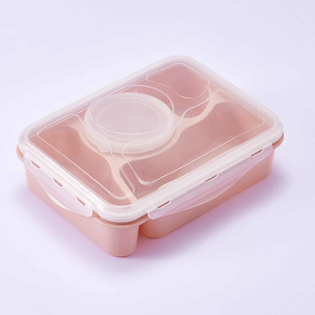 Jual Lunch Box Kotak Bekal Tempat Makanan Anti Tumpah JL-5371 Kapasitas ...