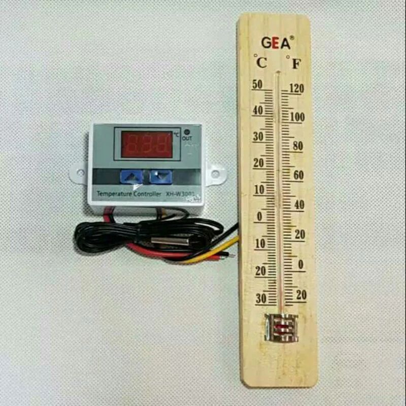 Jual paket tetas telur thermostat digital W3001, termometer gea ...