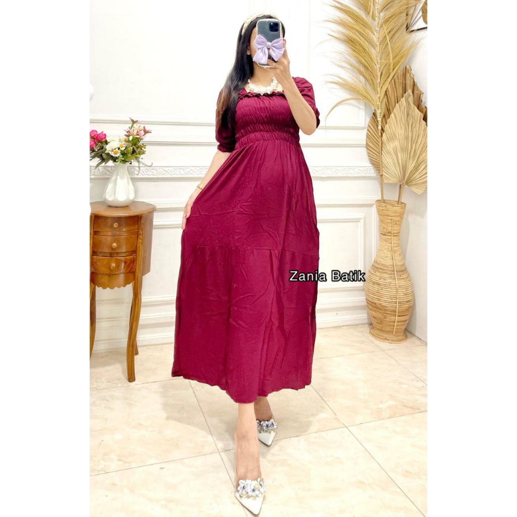 Jual Daster Kerut Dada Panjang Remaja Kekinian Terbaru Rayon Tebal ...