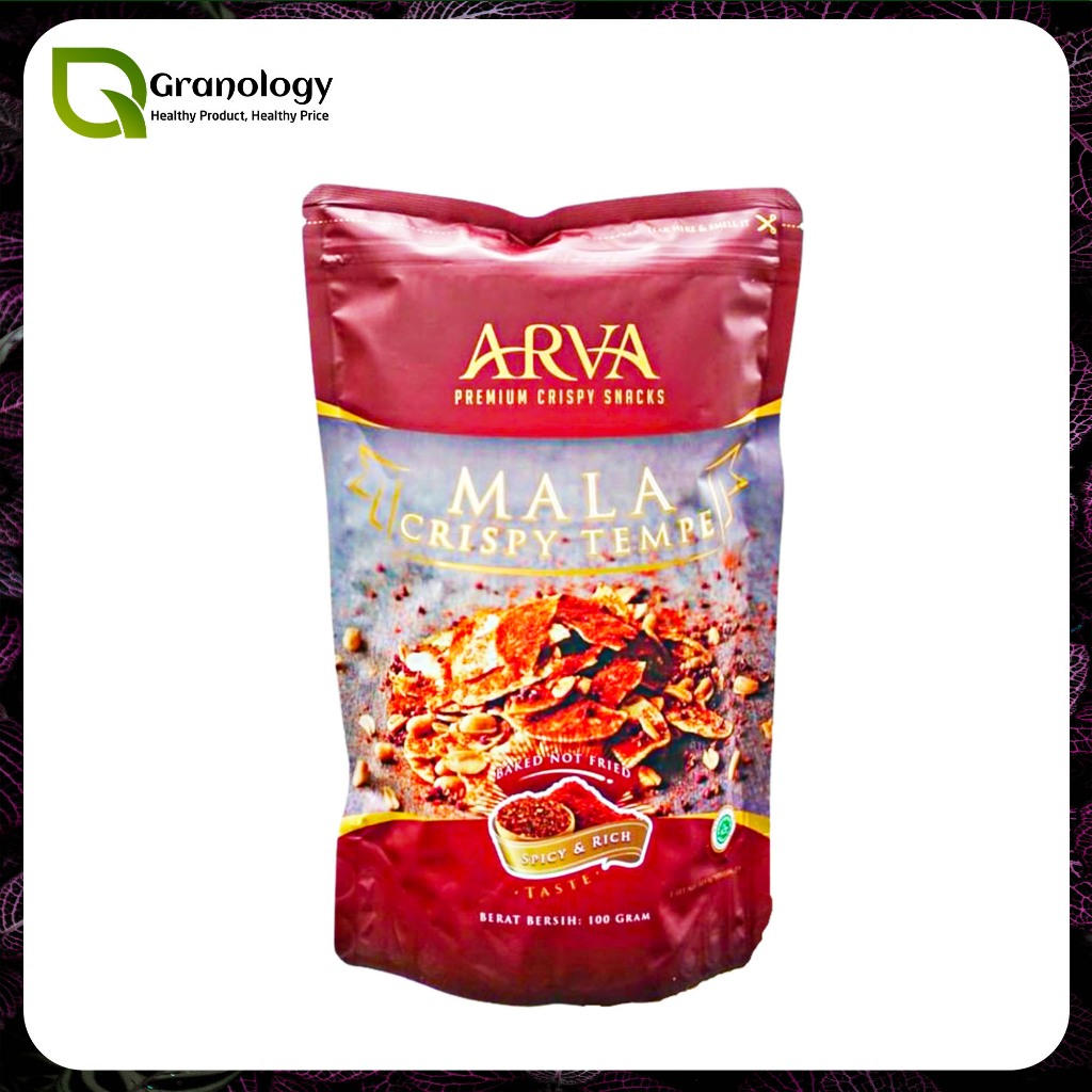 Jual ARVA Crispy Tempe / Snack Tempe 80 gram - Mala | Shopee Indonesia