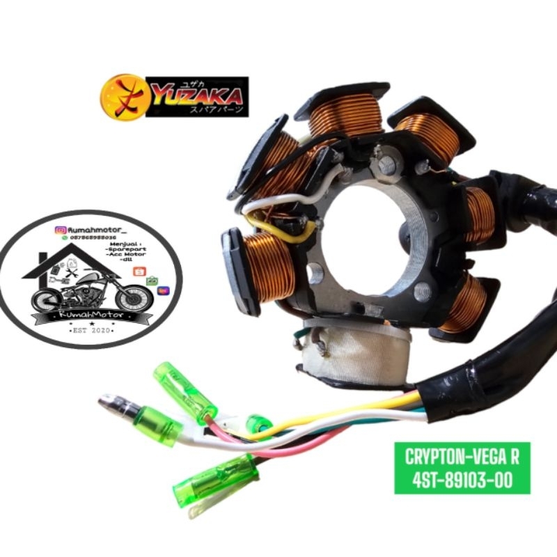 Jual spul spull stator assy crypton vega old merk yuzaka | Shopee Indonesia