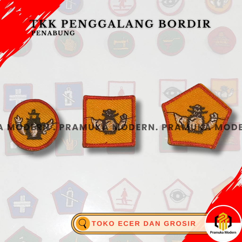 Jual Badge / bet TKK Wajib Penggalang Lengkap Bordir Komputer | Shopee Indonesia