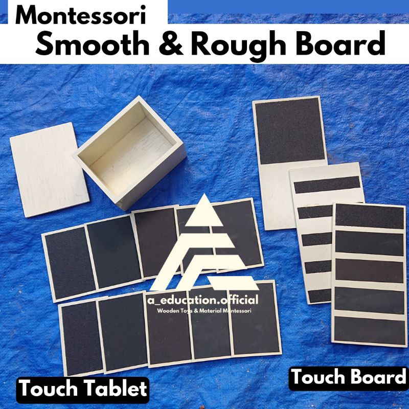 Jual Montessori Smooth and Rough Board Montessori touch tablet | Shopee ...