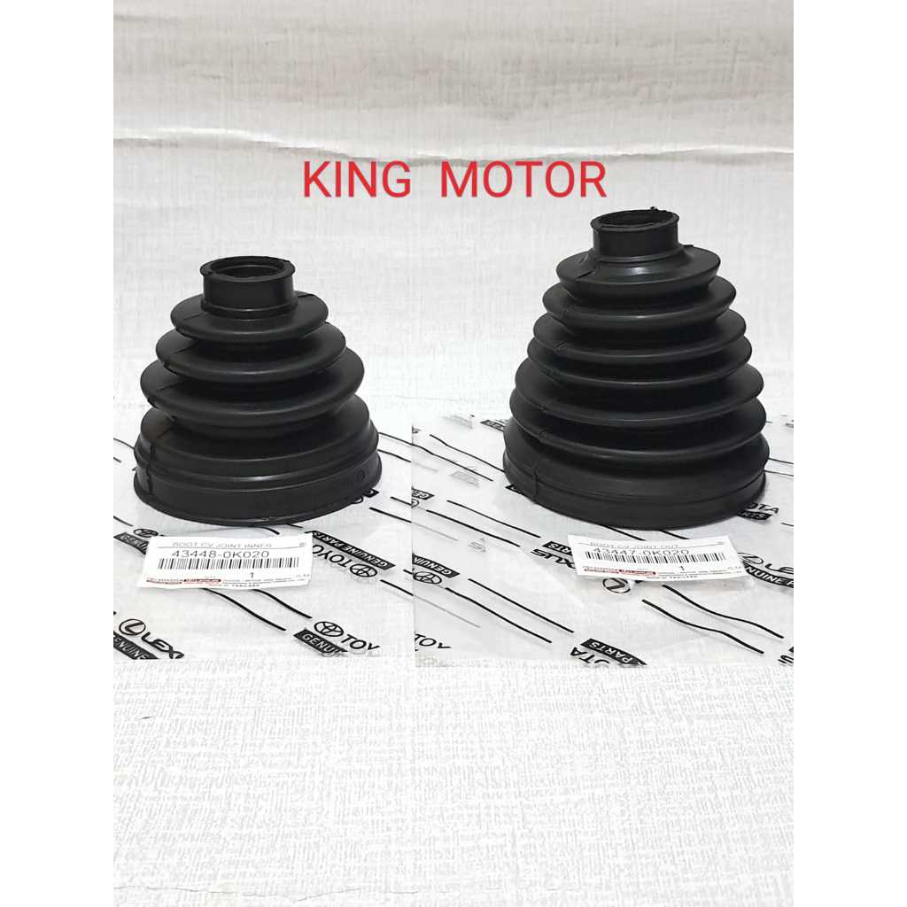 Jual KARET AS RODA DEPAN LUAR DALAM BOOT CV JOINT OUT IN HILUX FORTUNER 2P | Shopee Indonesia