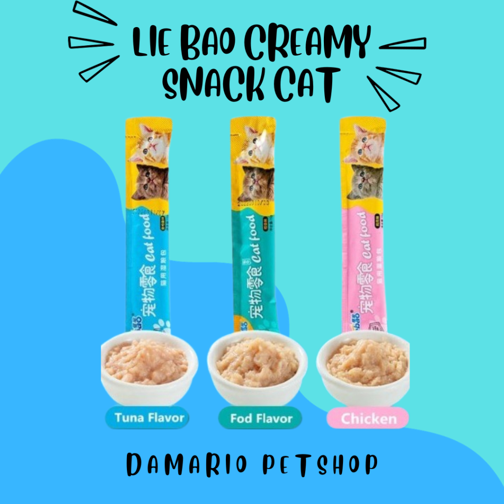 Jual LieBao Creamy Snack Untuk Kucing | Shopee Indonesia