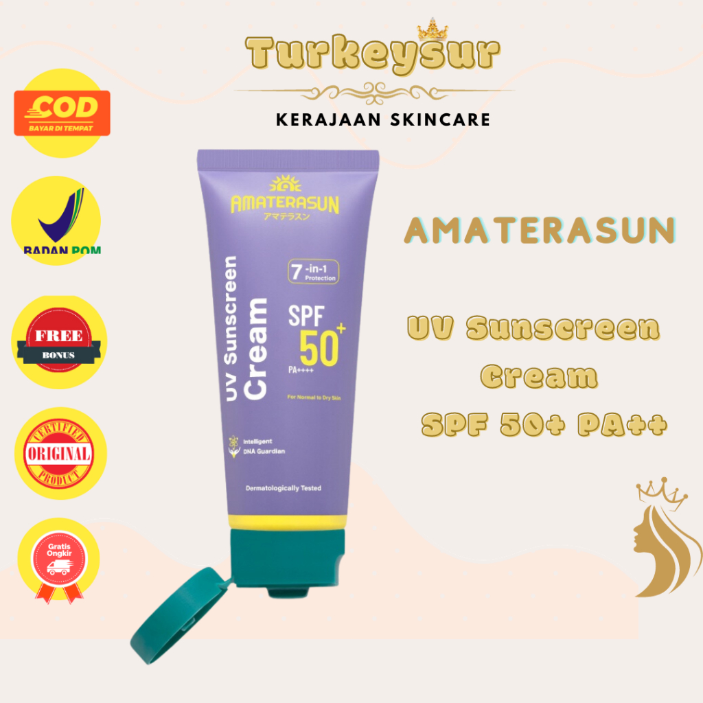 Jual AMATERASUN UV Sunscreen Cream SPF 50+ PA++++ Amaterasun | Shopee ...