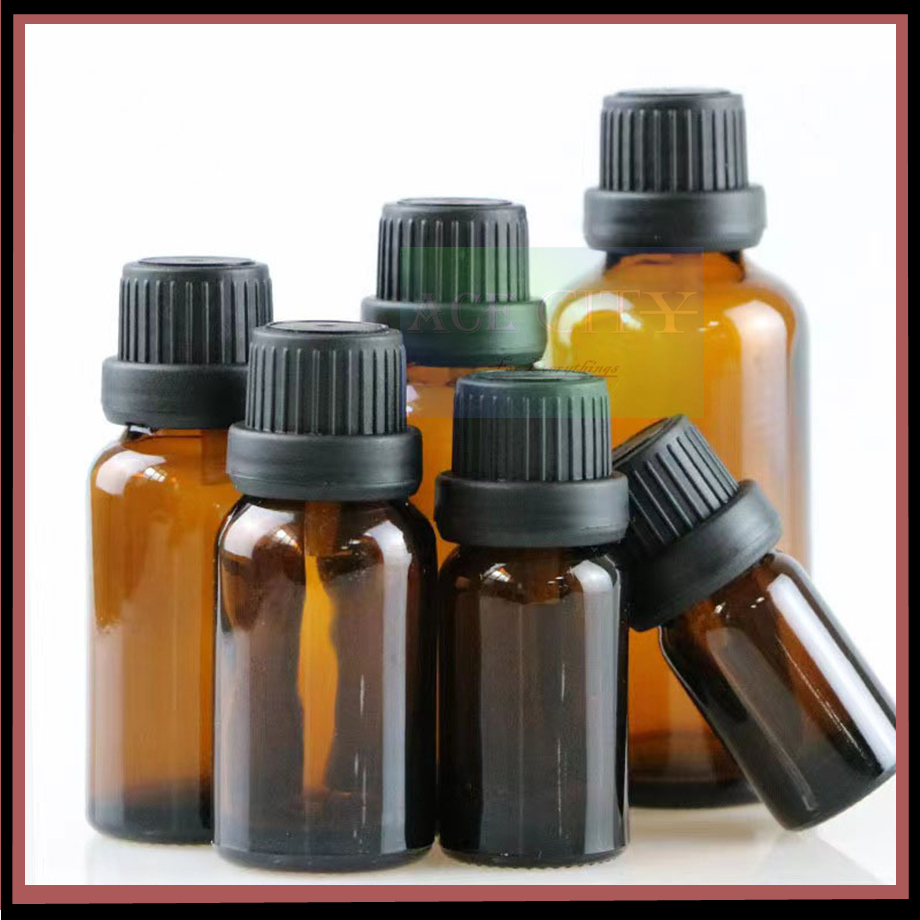 Jual Botol Kaca Amber Essensial 10ml Segel Hitam | Shopee Indonesia