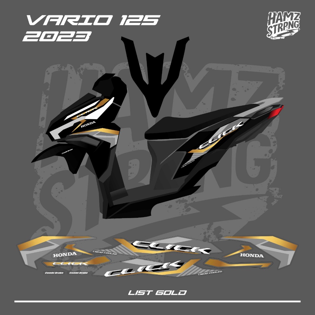 Jual Striping Transparan Vario GEN 2 2023 125 Thailand Font CLICK ...
