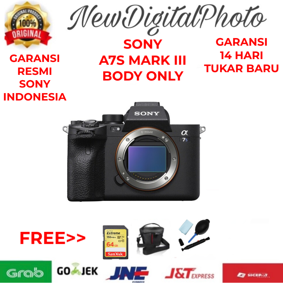 Jual Sony A7SIII A7S III Body Only / Sony A7S Mark III / Sony A7SM3 RESMI | Shopee Indonesia