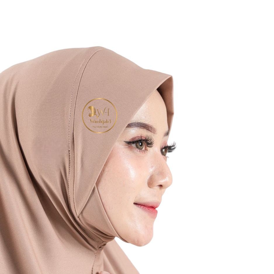 Jual Jilbab Bergo DAGU Malay Soft Pet / Hijab Khimar Dagu Malaysia Jersey Premium | Shopee Indonesia