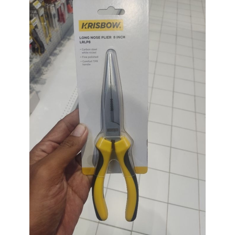 Jual Krisbow tang cucut 20cm/long nose plier 8 inch | Shopee Indonesia