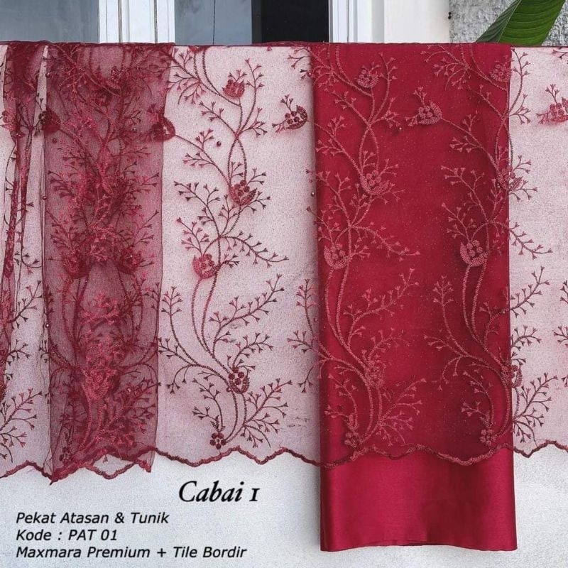 Jual Tile bunga jagung tille akar mutiara Tulle mutiara tule rabat by ...