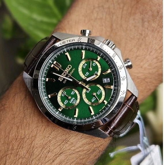Jual Seiko SBTR017 Chronograph Green Dial JDM(Japan Domestic Market) | Shopee Indonesia