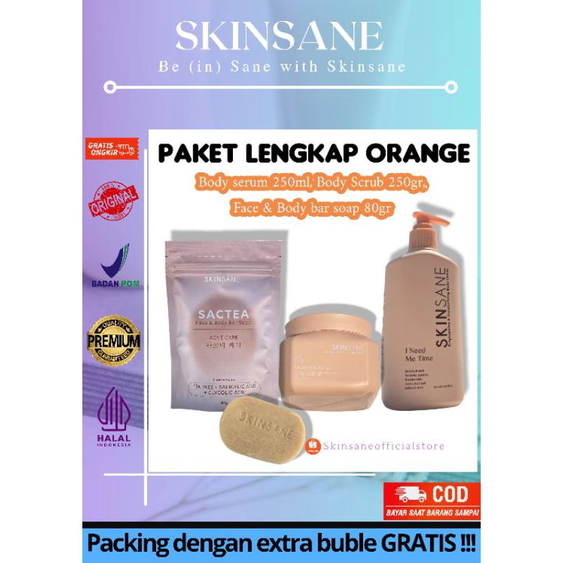 Jual SKINSANE PAKET BEAUTY ORANGE | Shopee Indonesia