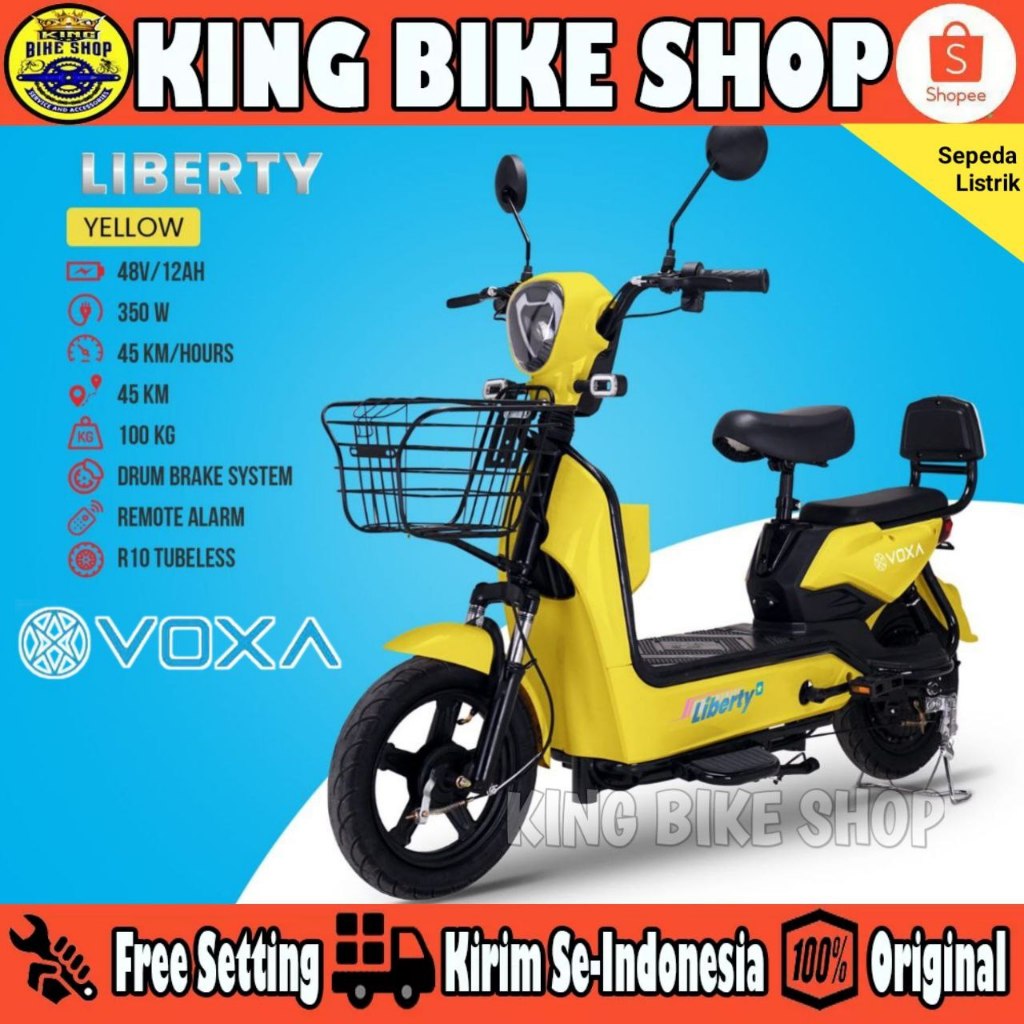 Jual Sepeda Listrik Electric E-Bike Voxa Liberty 350 Watt | Shopee ...