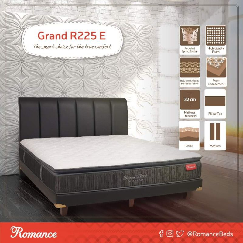 Jual SPRING BED ROMANCE ELEGAN SPRING BED MEWAH SPRING BED GRAND R225 E ...