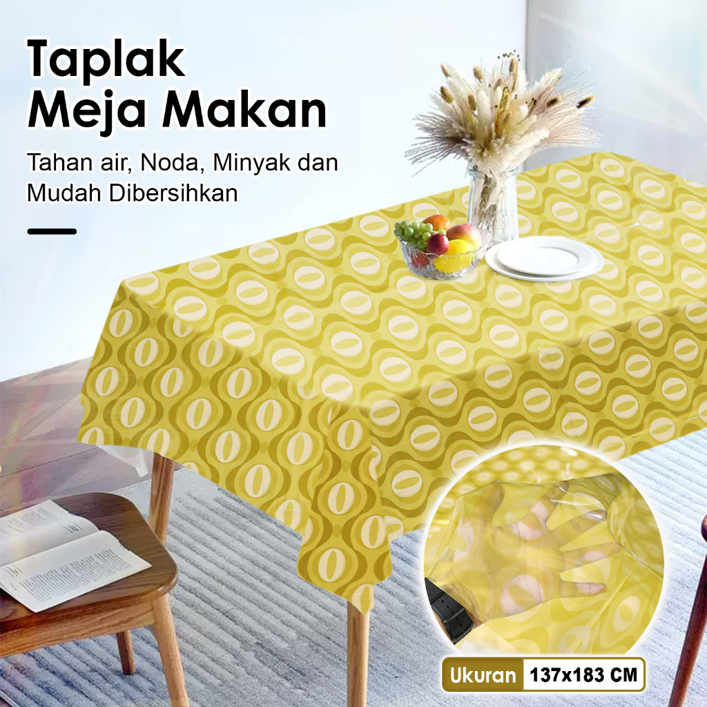 Jual Alas Meja Makan Anti Air Import / Alas Meja Makan Motif dan Desain ...