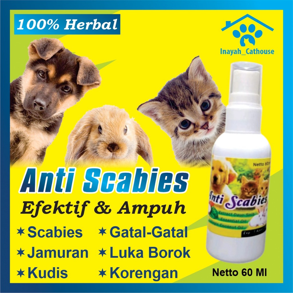 Jual Obat Jamur Spray Semprot Kucing, Kelinci dan Anjing | Obat Scabies ...