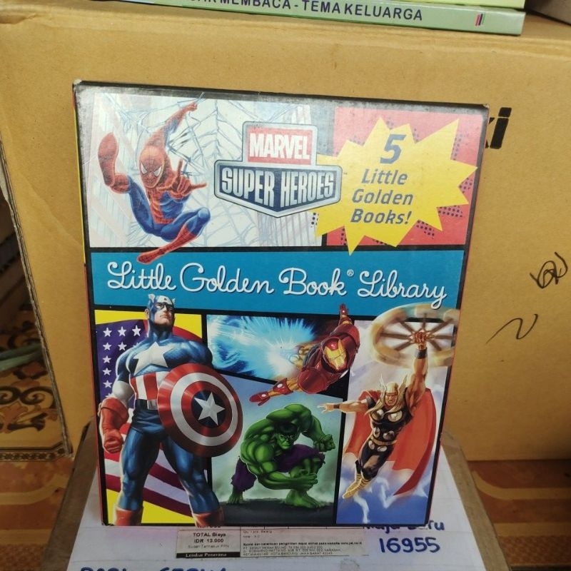 Jual LITTLE GOLDEN BOOK LIBRARY , 5 LITTLE GOLDEN BOOKS, MARVEL SUPER ...