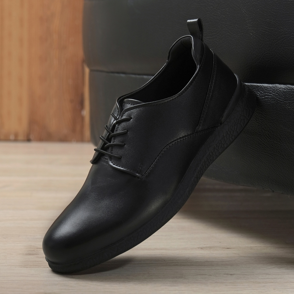 Jual EDISON BLACK (KULIT ASLI) |ManNeedMe x Kenzio| Sepatu Pantofel ...