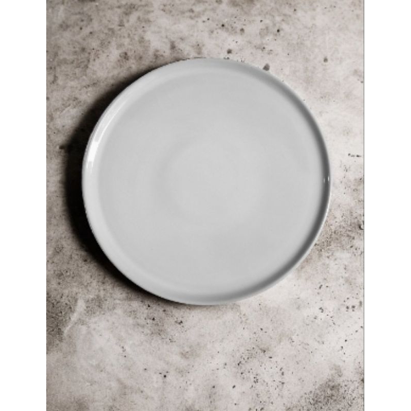Jual Piring pizza Piring keramik Piring stackable Steak plate Dinner ...