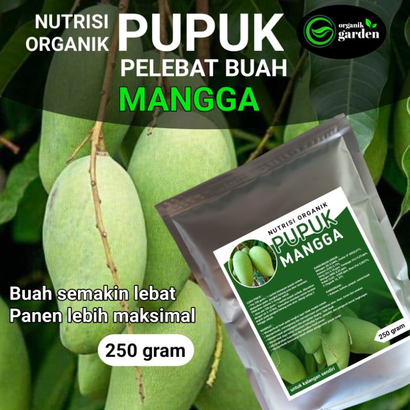 Jual pupuk pelebat buah MANGGA | booster nutrisi organik 250 gram | Shopee Indonesia