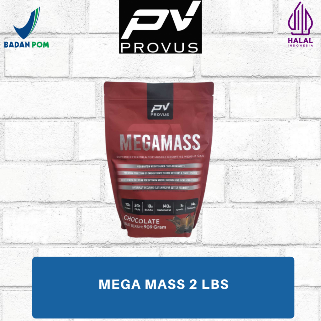 Jual PROVUS MEGA MASS MEGAMASS MASS GAINER 2 LBS LB | Shopee Indonesia
