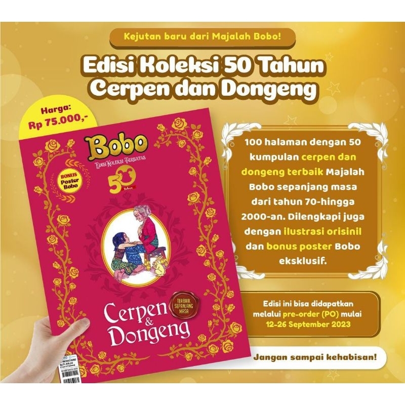 Jual Majalah Bobo Edisi Terbatas 50 Tahun (Sampul Merah dan Sampul ...