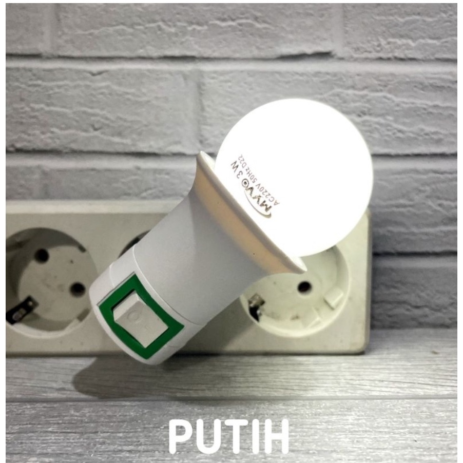 Jual BUNDLING LAMPU TIDUR LED 3W WARNA BOHLAM + FITTING COLOK SAKLAR ...
