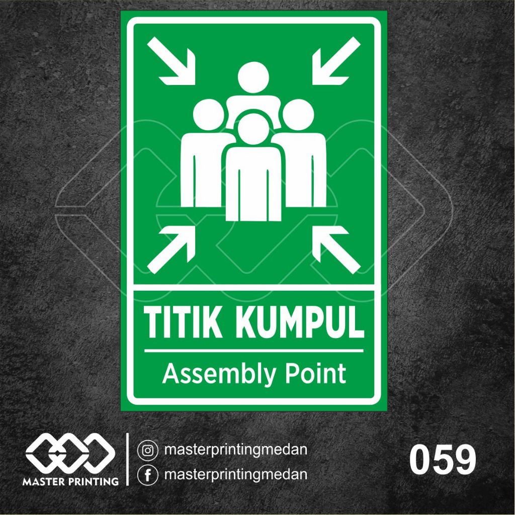 Jual 059 - Stiker Titik Kumpul, Titik Berkumpul, Sticker Vinyl, Premium ...