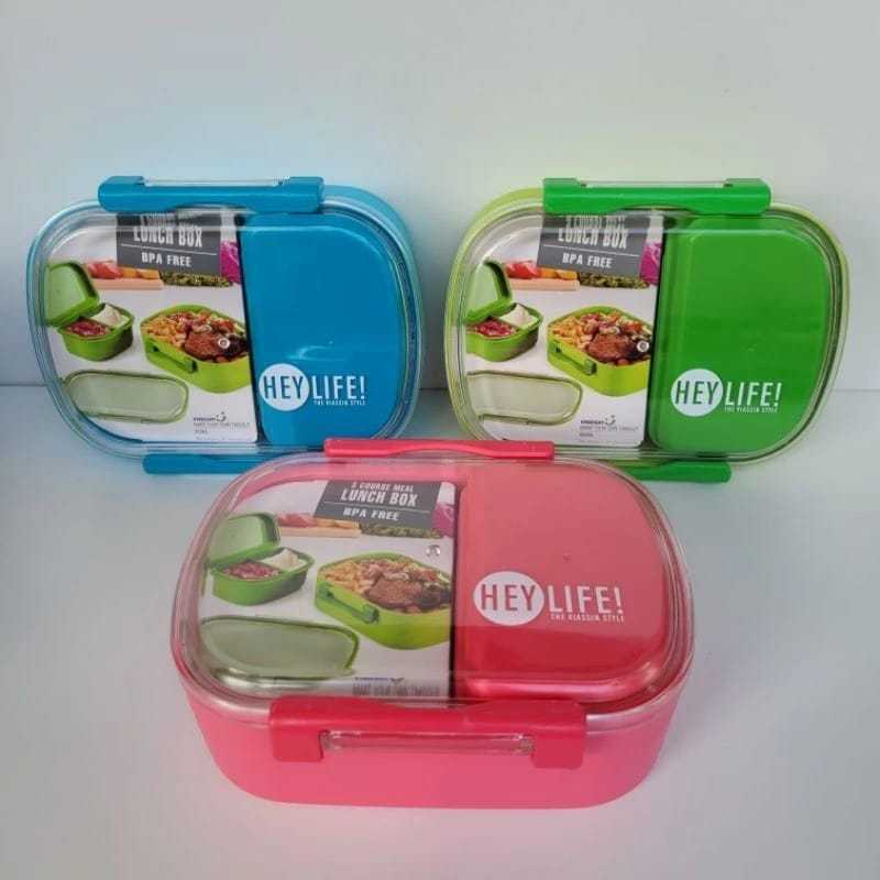 Jual Ls Lunch Box Grid Heylife Kapasitas 900ml Bahan Plastik Shopee