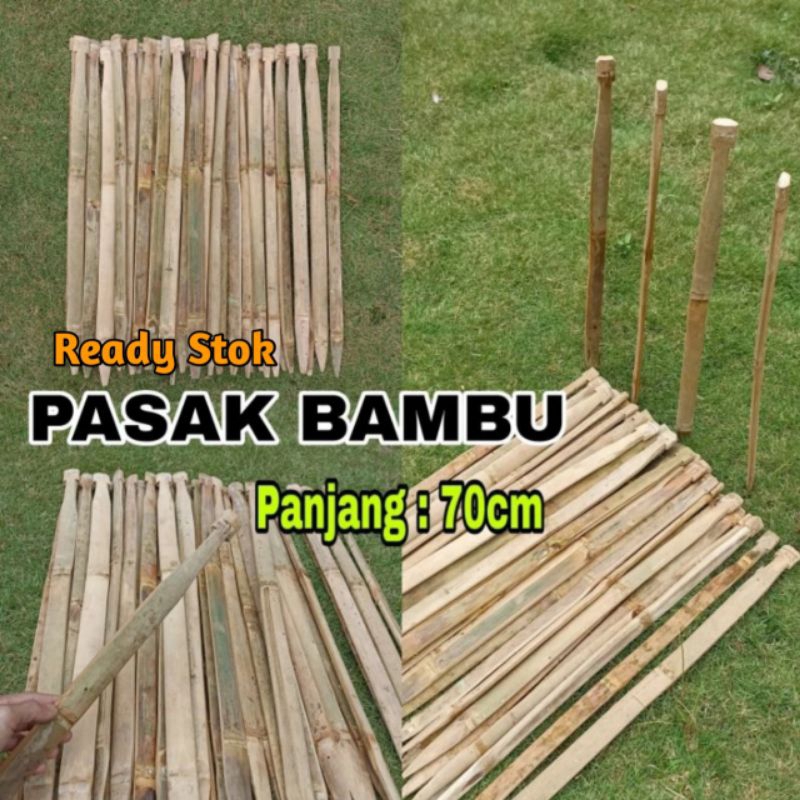 Jual Pasak Bambu Tenda Pramuka/Pasak Tenda Pramuka/Patok Bahan Bambu ...