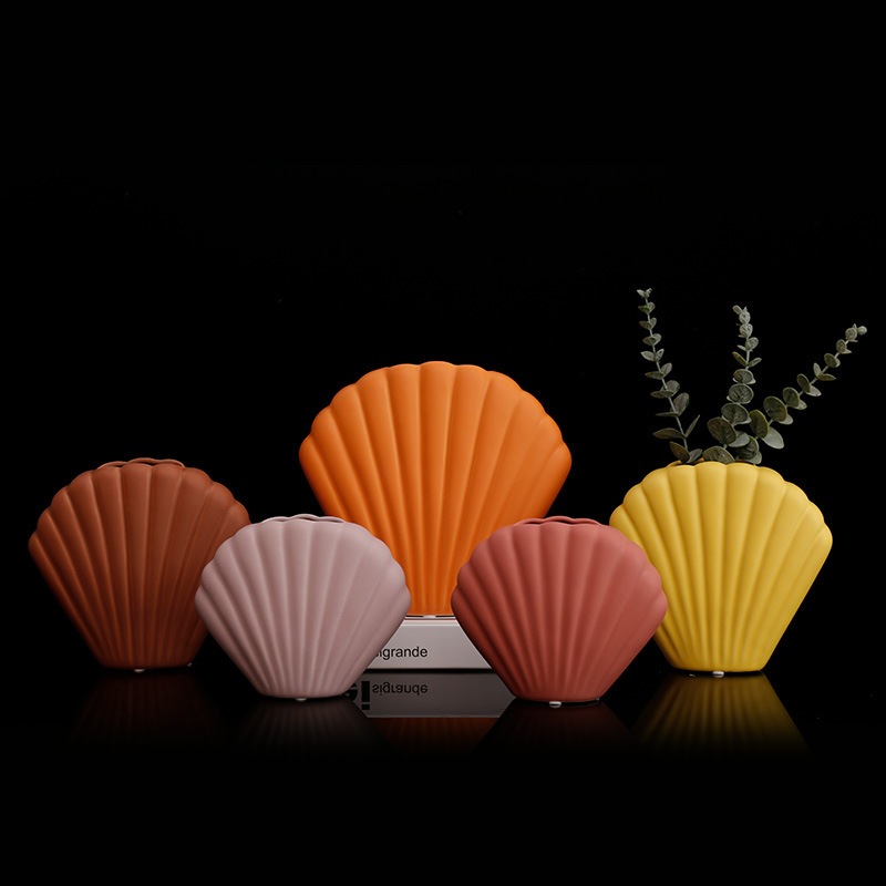 Jual Shell Vas Bunga Keramik Aesthetic / Home Decor / Pajangan Rumah ...
