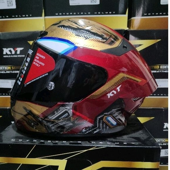 Jual HELM KYT TT COURSE MARVEL IRON MAN (LIMITED EDITION) HELM KYT TTC ...