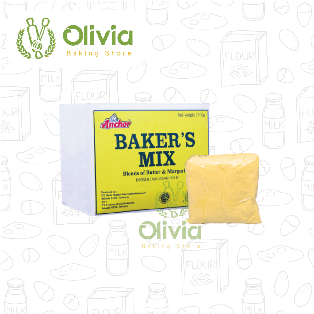 Jual Baker Mix Butter & Margarine Anchor / Mix Mentega & Margarin 1kg ...