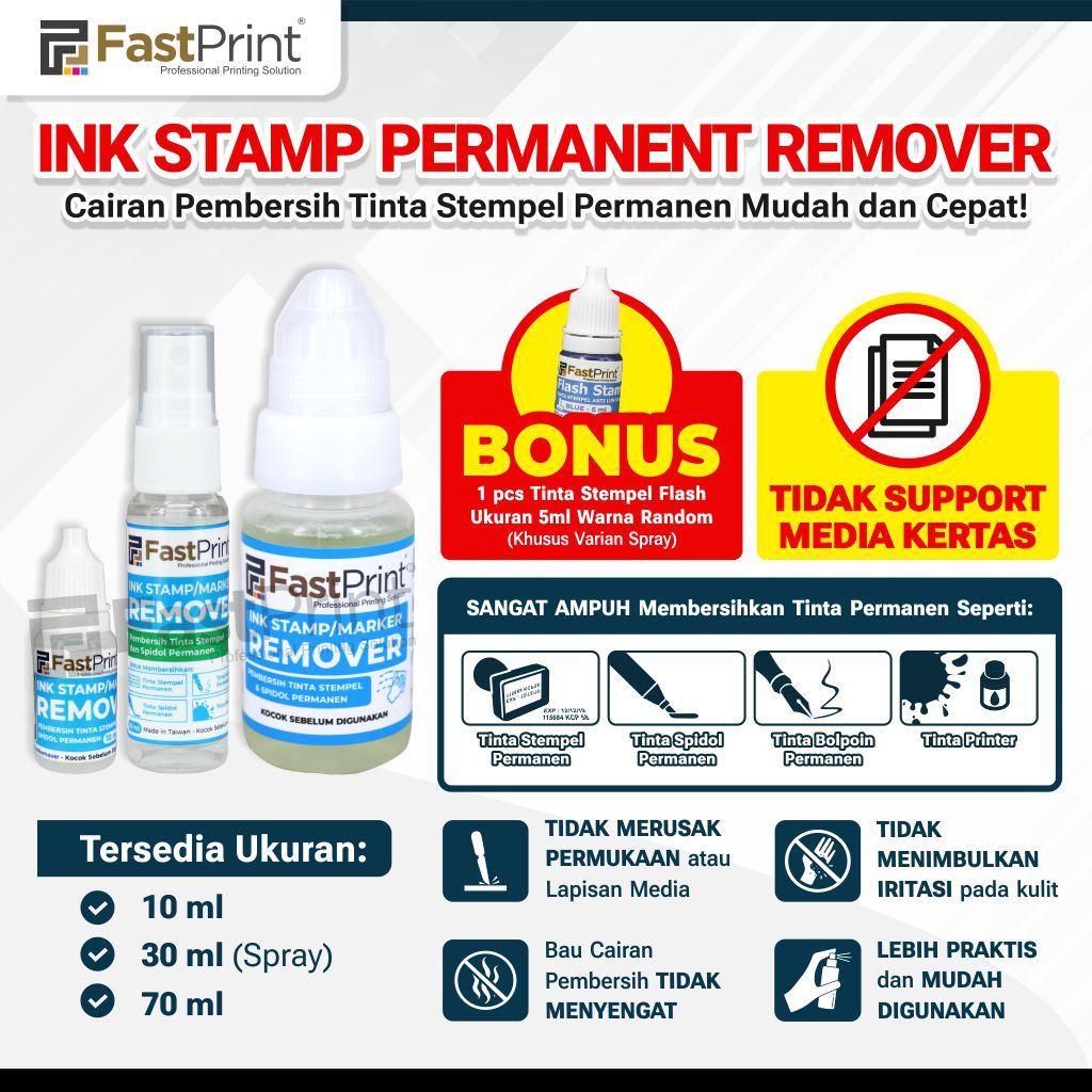 Jual Cairan Pembersih Tinta Permanent Ink Remover | Shopee Indonesia