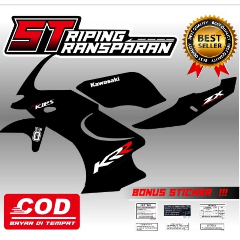 Jual striping ninja rr old custom ZX KRR transparan bisa riquest | Shopee Indonesia