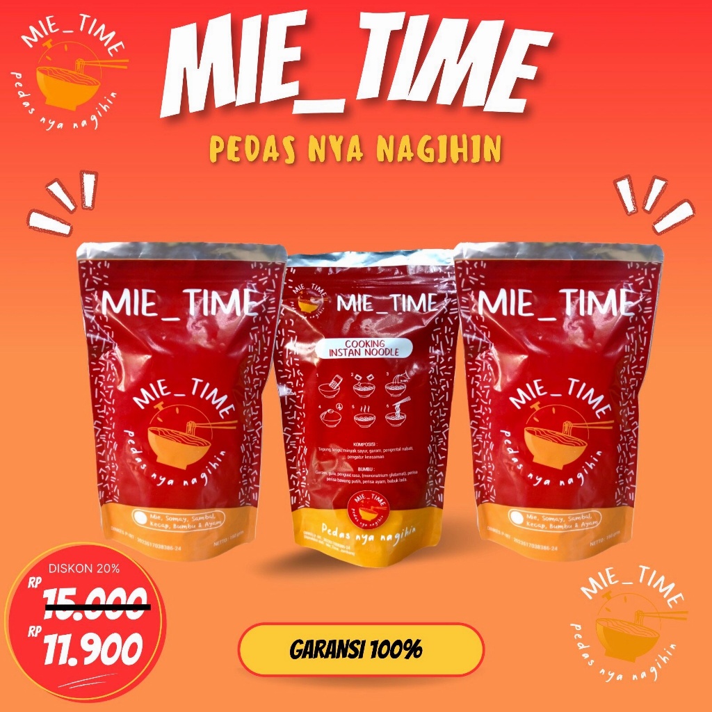 Jual Mie level ala MIE_TIME mie instan mie ayam mie viral | Shopee ...