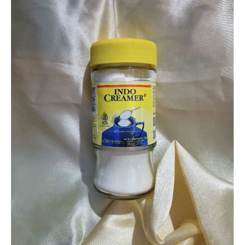 Jual Indo Creamer 100 gr Kemasan Botol Kaca Krim Minuman Kopi Bahan ...