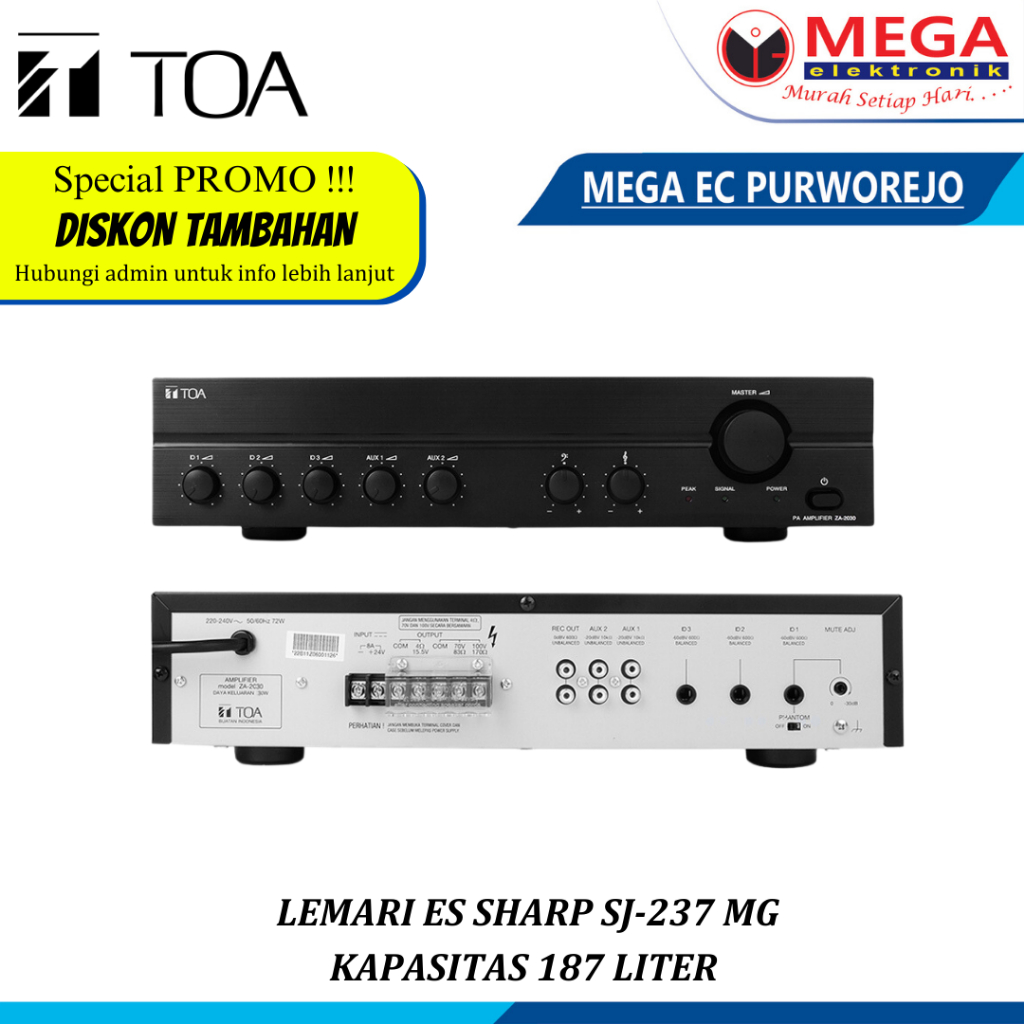 Jual AMPLI POWER TOA ZA 2030 ORIGINAL 30 WATT | Shopee Indonesia
